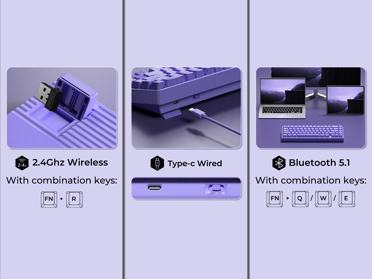 XVX M67 JadeStone Mechanical Keyboard With IMD-Tech Keycaps (Stellar W ...